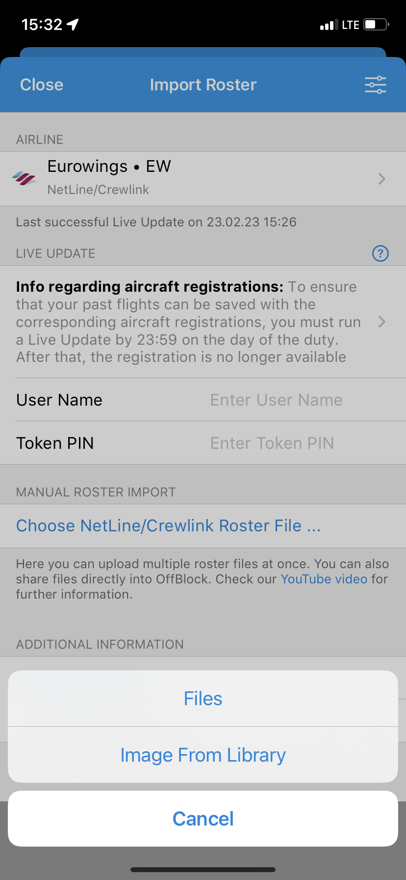 Eurowings Roster Import – OffBlock